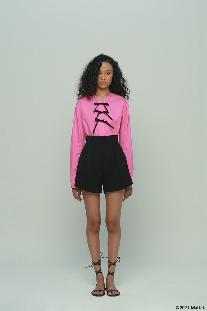 Barbie®️ Black Stacie Shorts - Day and Night