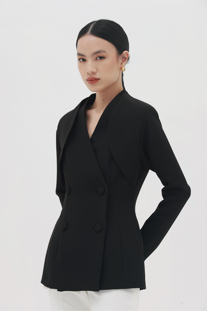Black Double Jacket - Day and Night